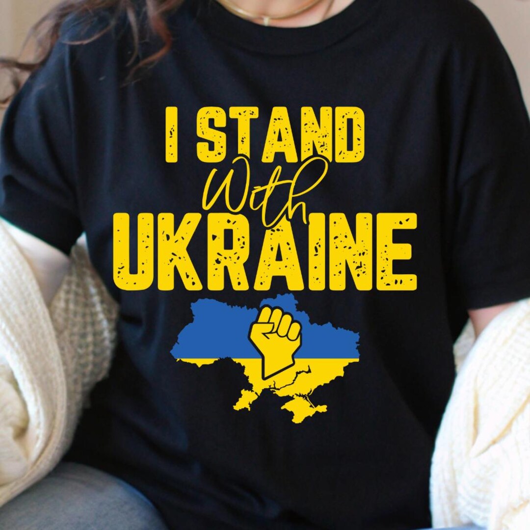 I Stand With Ukraine Shirt Png, Supporter Ukraine Png, Printable ...