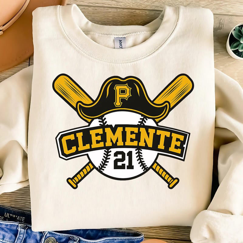 Roberto Clemente Svg - Etsy