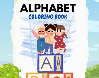 Children's Alphabet Coloring Book-printable - Etsy