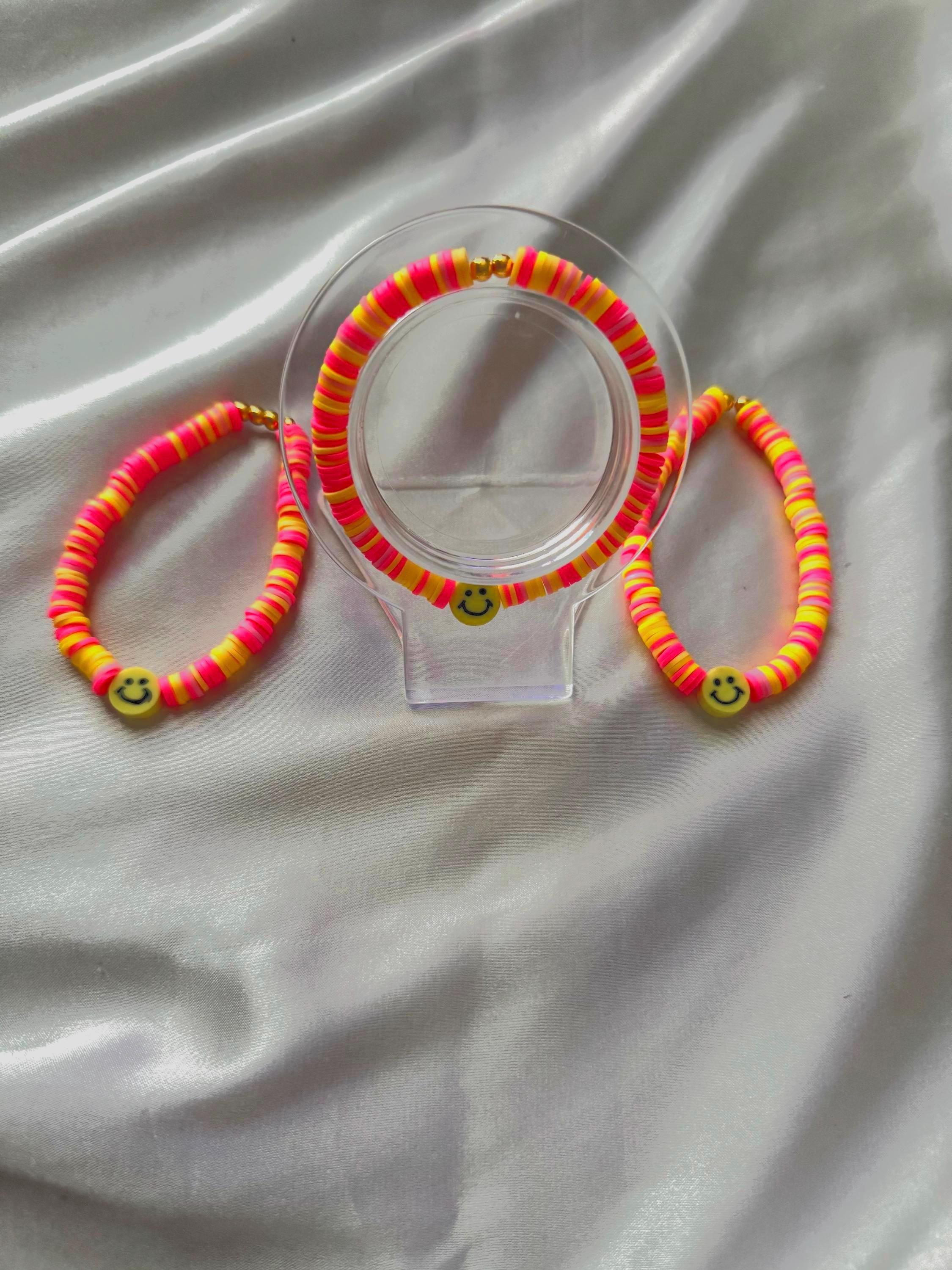 Preppy Strawberry Lemonade Bracelet - Etsy