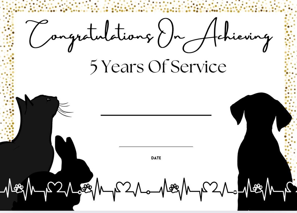Veterinary Award Certificates: Employee & Student Recognition (digital ...