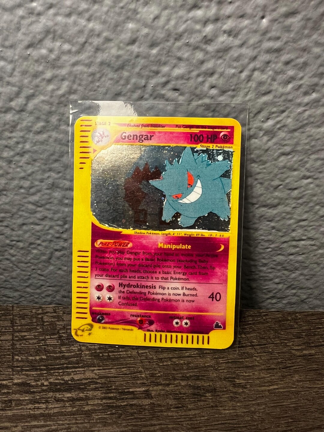 Holographic Proxy Gengar - Custom Skyridge Pokémon Card- High Quality ...