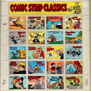 1995 Classic Collection, Comic Strip Classics, Sheet of 20/32-cent - Etsy
