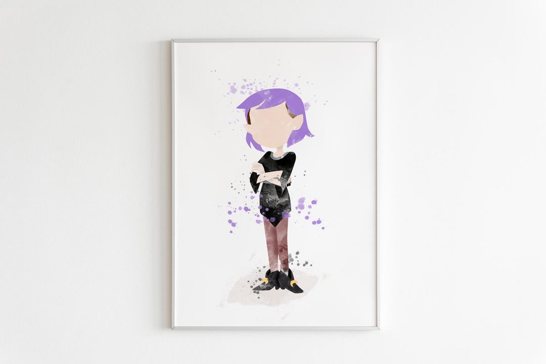 Amity POSTER: Watercolor Art for Kids, Cartoon Fandom Wall Print, the ...