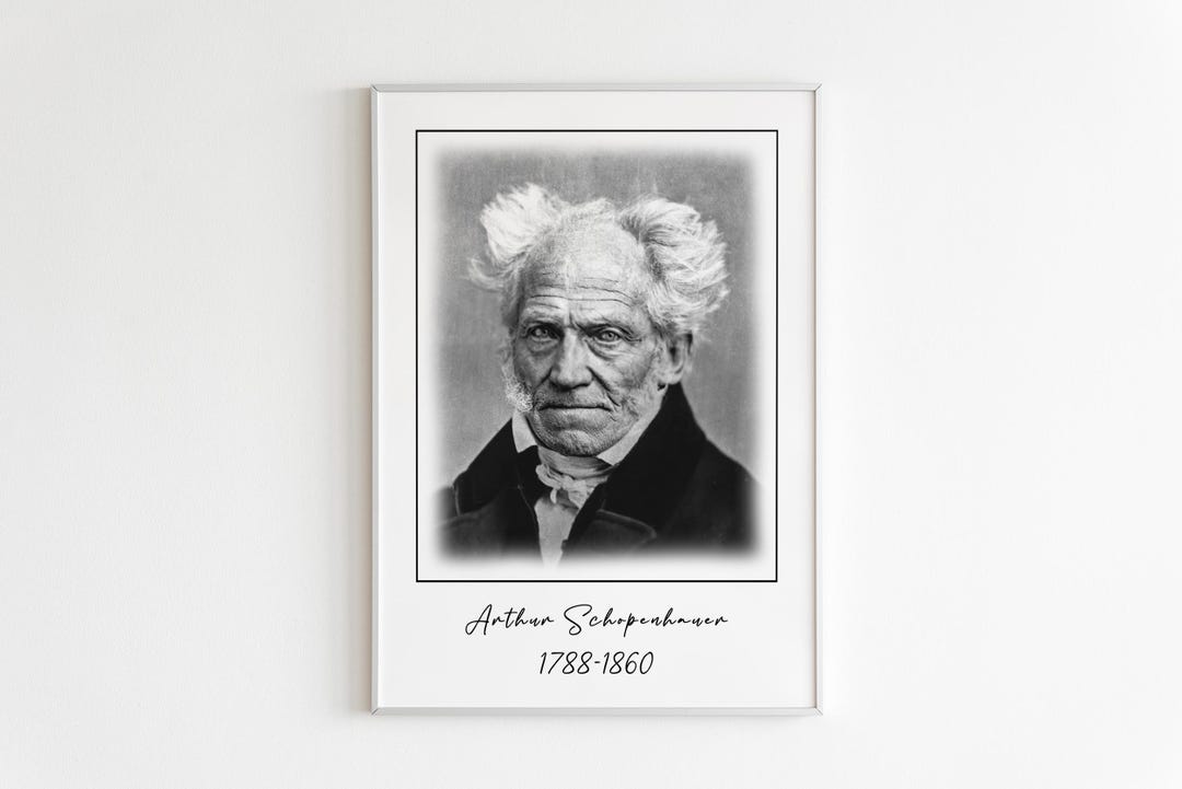 Arthur Schopenhauer POSTER: Portrait Wall Decor, Great Human Wall Print ...