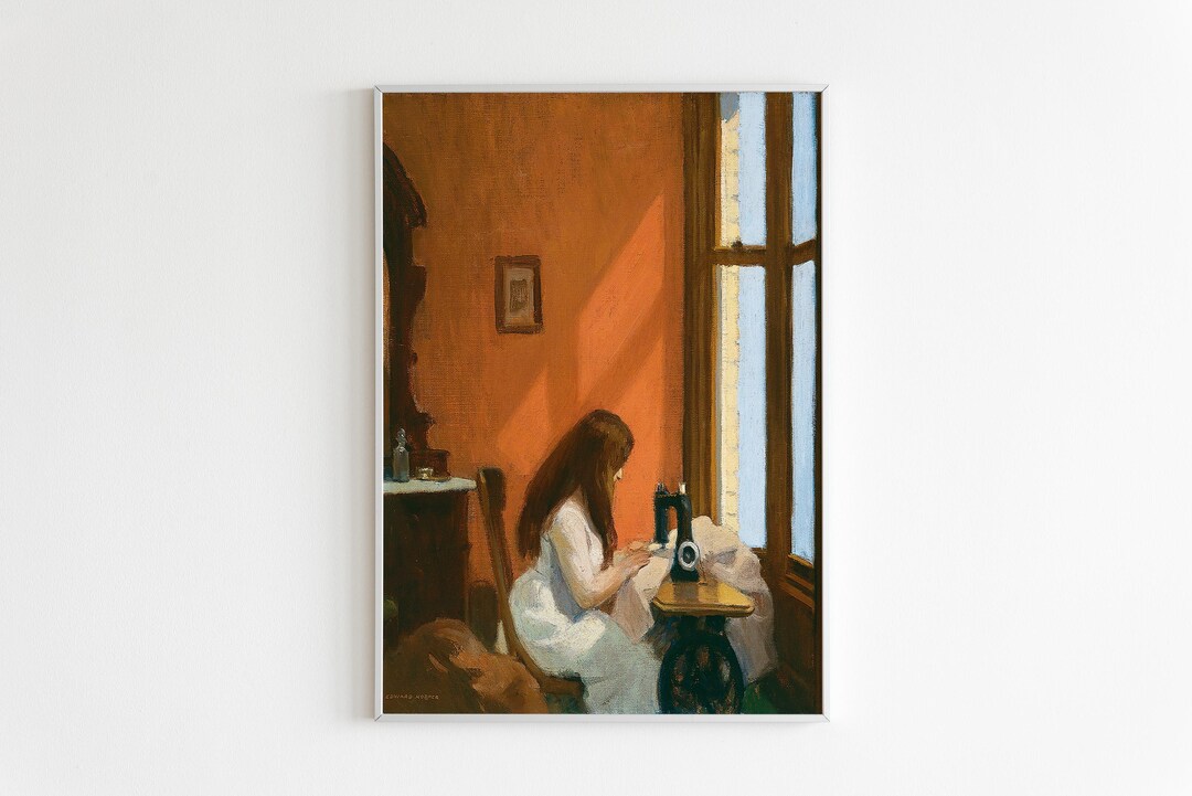 Edward Hopper POSTER LVII: Reproduction of Hopper Painting, Girl at ...