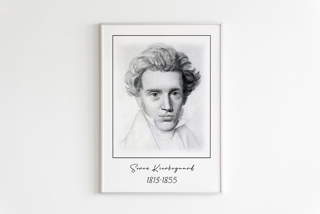 Soren Kierkegaard POSTER: Portrait Wall Decor, Great Human Wall Print ...