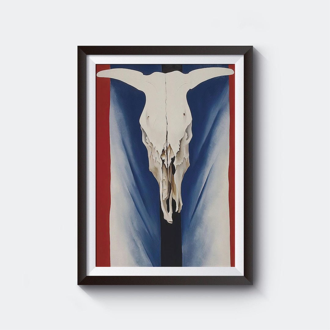 Georgia O'keeffe POSTER III: Reproduction of O'keeffe Painting, Cow's ...