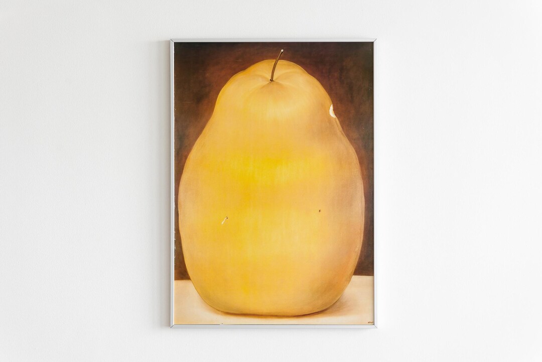 Fernando Botero POSTER II: Reproduction of Botero Art, Pear Wall Print ...
