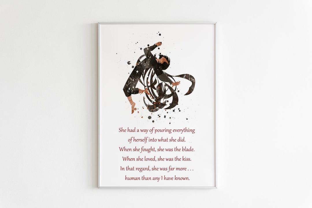 Vin POSTER V: Mistborn Watercolor Art, Fandom Wall Print, Room ...