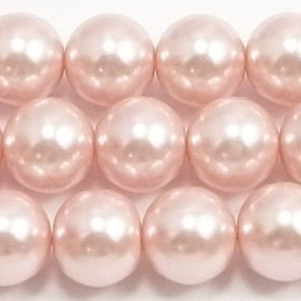 Pink Glass Pearls - Etsy