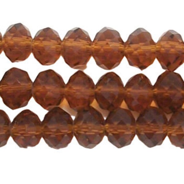 Crystal Rondelle - Etsy