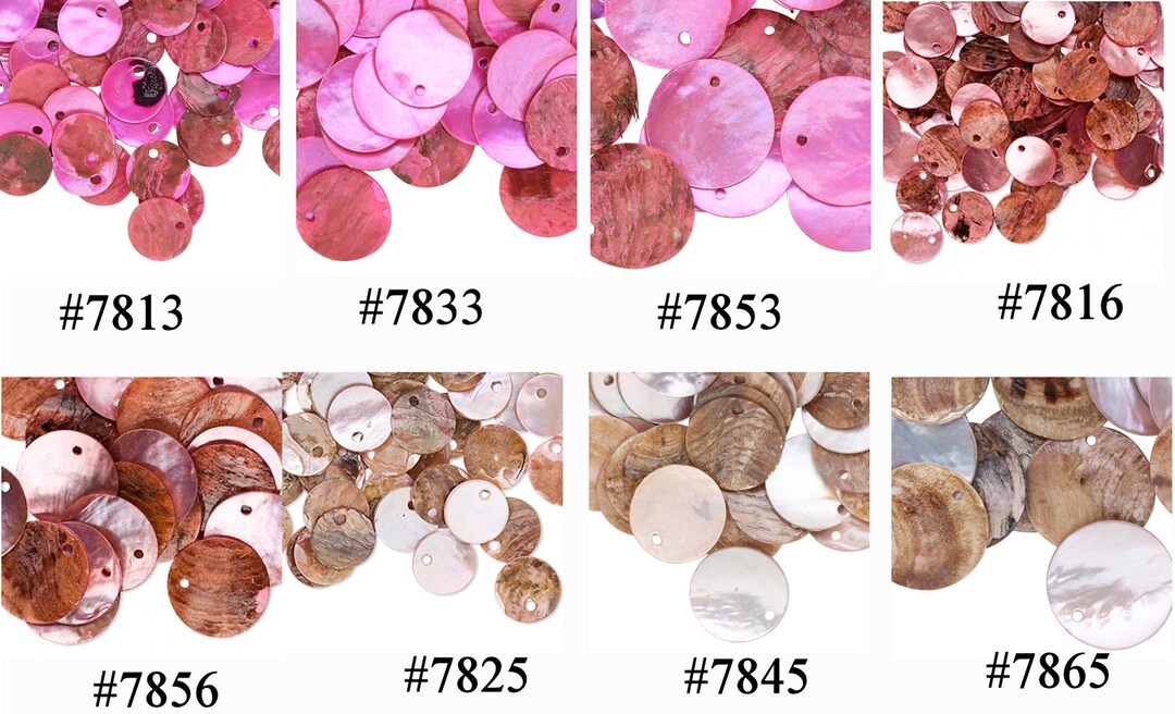 Lot DS101 Assorted Pink Mussel Shell Drop Beads Assorted - Etsy