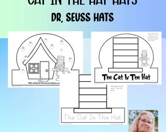 Dr. Seuss Printable Craft - Cat in the Hat Craft - Dr. Seuss Craft for ...