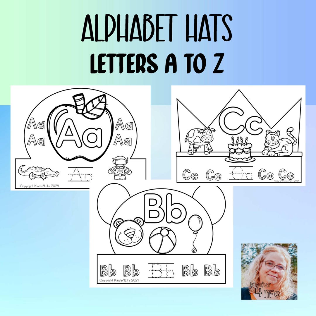 Alphabet Hats/crowns From A to Z - Etsy
