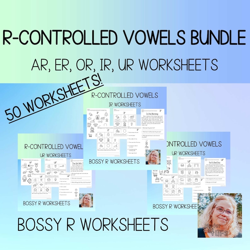 R-controlled Vowel Worksheets Bundle/ Bossy R Worksheets Ar, Er, Or, Ir ...