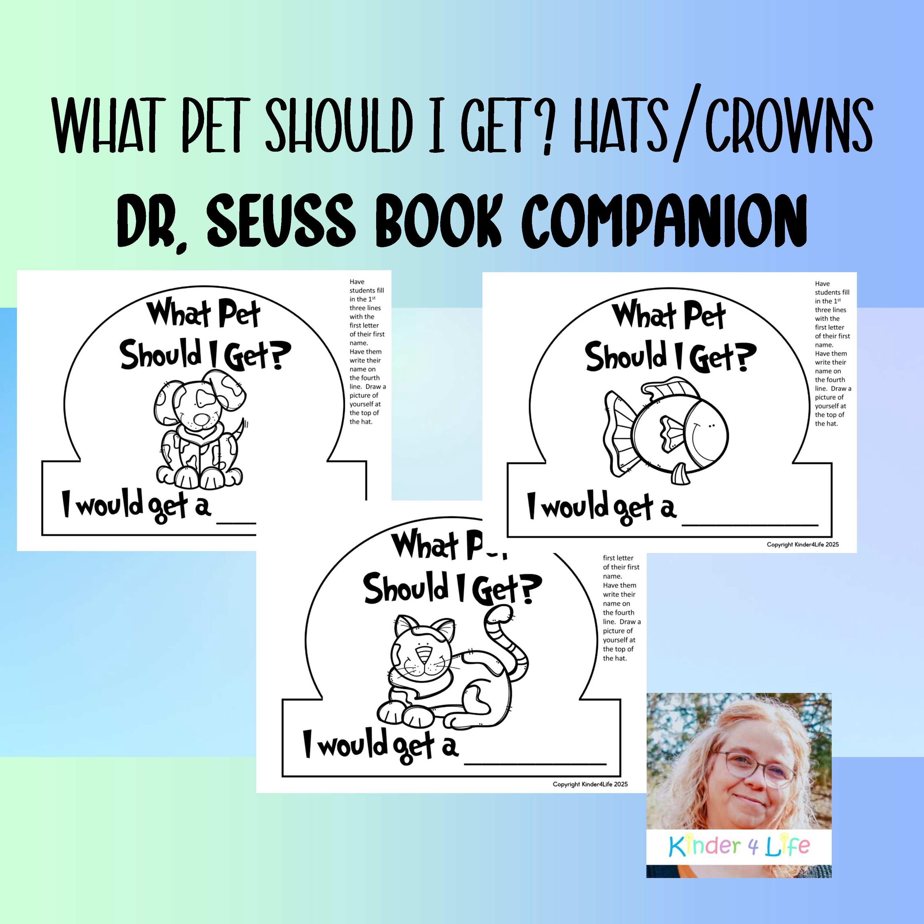 What Pet Should I Get? Dr. Seuss Hat/crown Bundle - Etsy