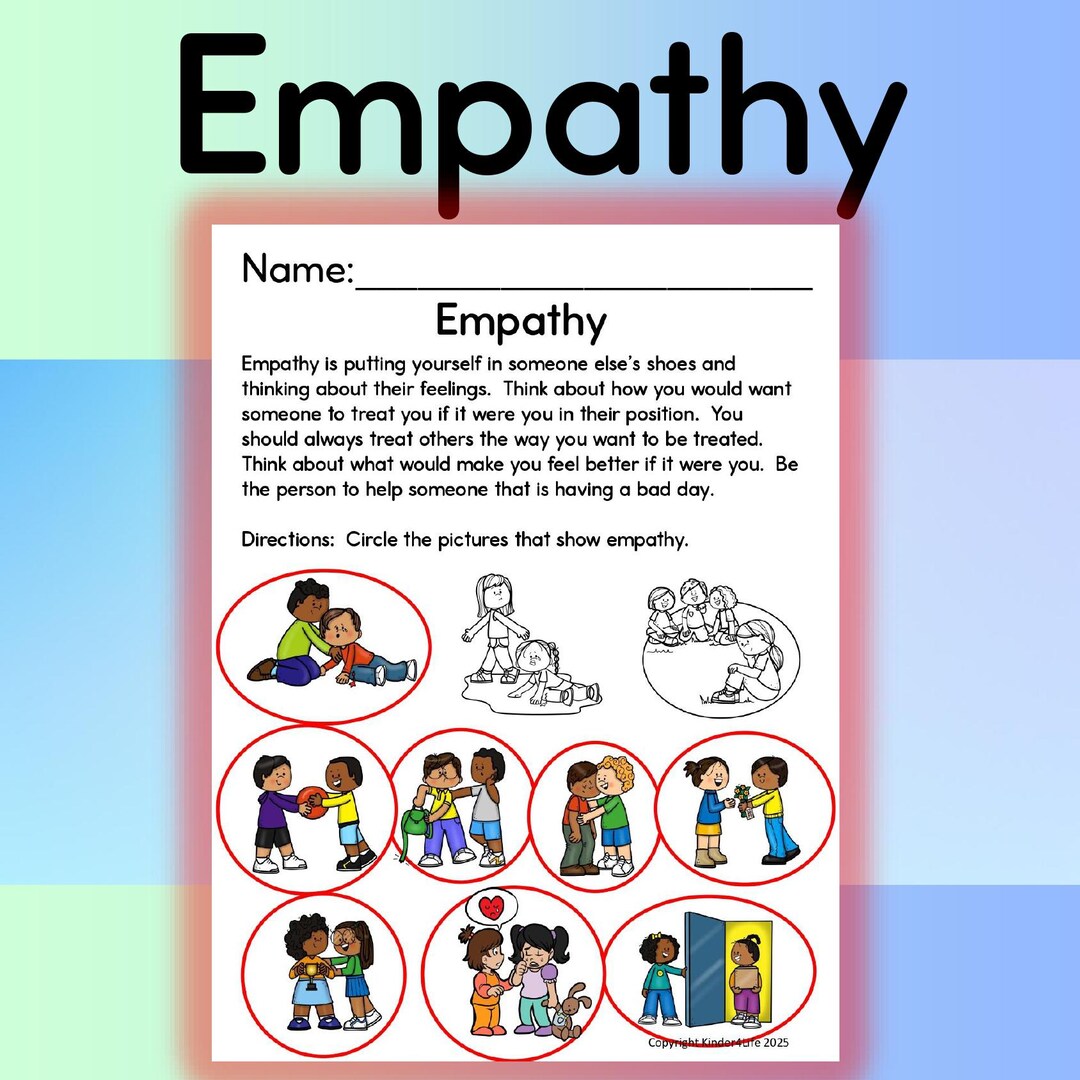 Empathy SEL for Pre-k, Kindergarten, and 1st Grade/teaching Empathy SEL ...