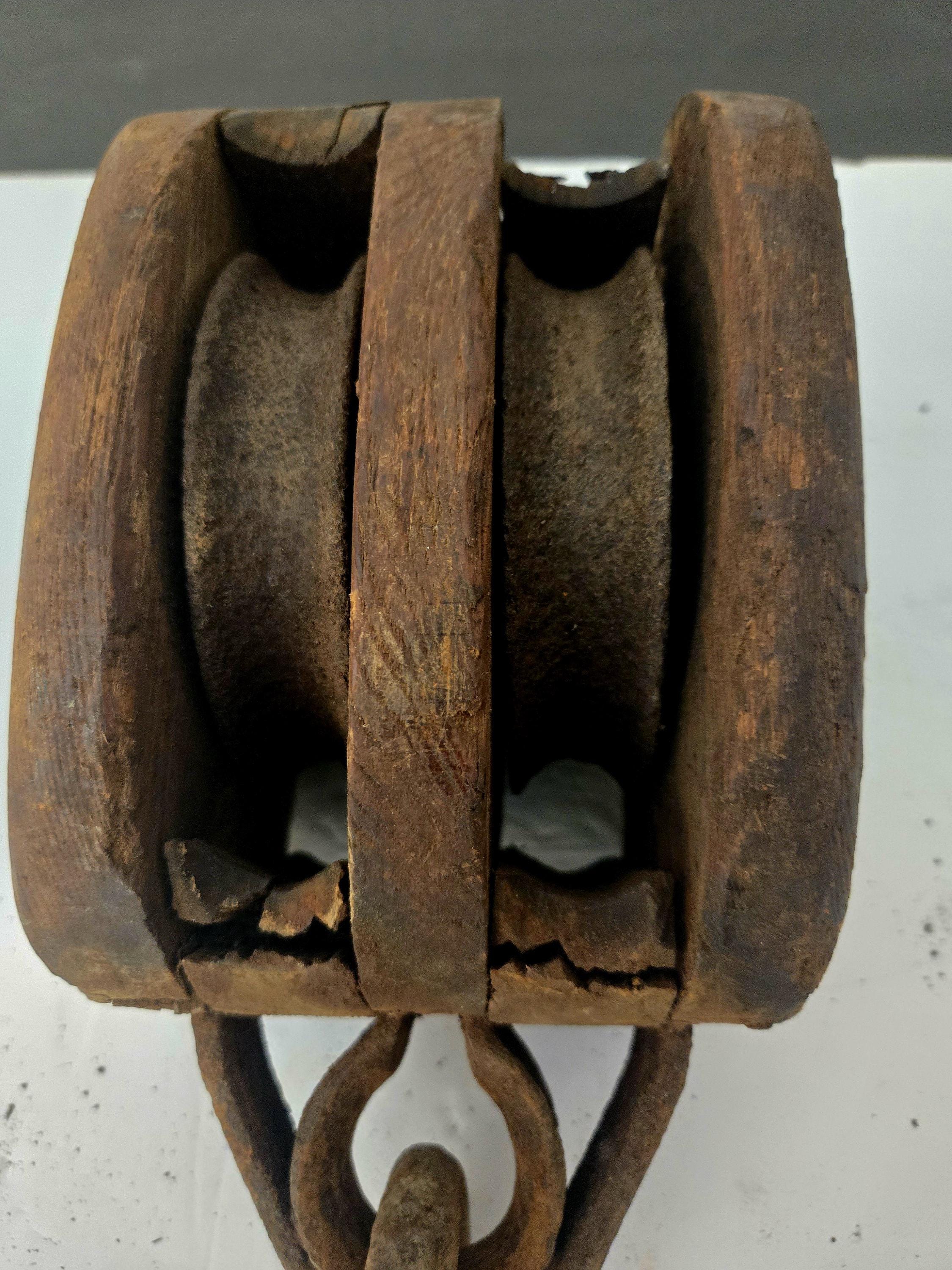Vintage Large Block and Tackle - Etsy