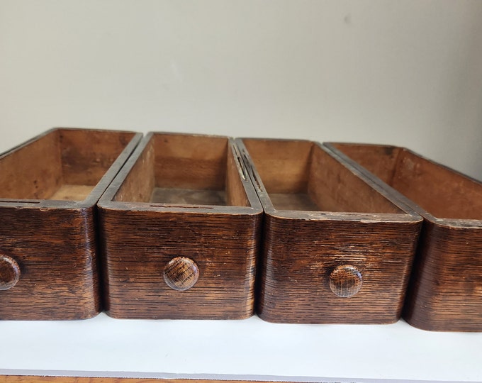ANTIQUE Singer Sewing Machine Wood Treadle Drawers in Frames 2 Sets ...