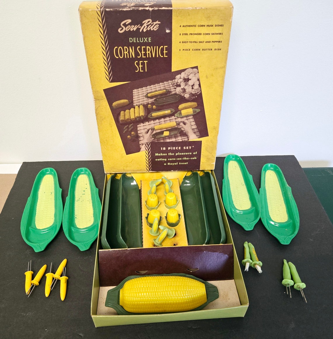 Vintage Serv-rite Deluxe Corn Service Set - Etsy