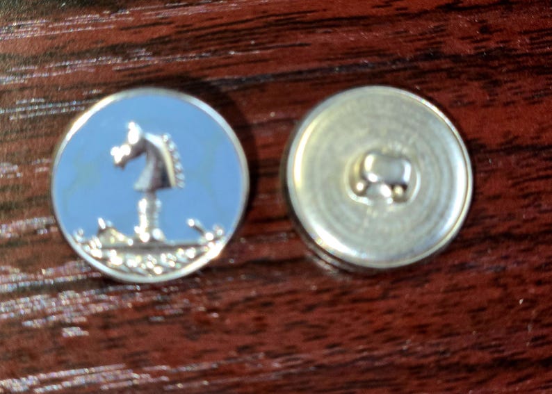 Vintage-style Horse Head Buttons, Equestrian Buttons, the Knight ...
