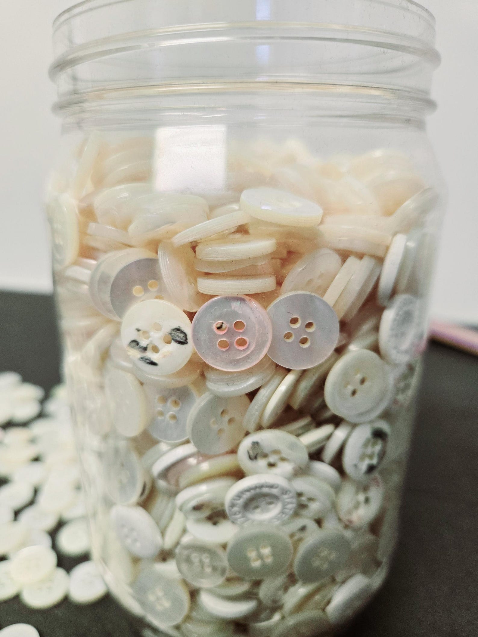 Large Lot of Vintage White, Ivory, Cream Buttons. - Etsy