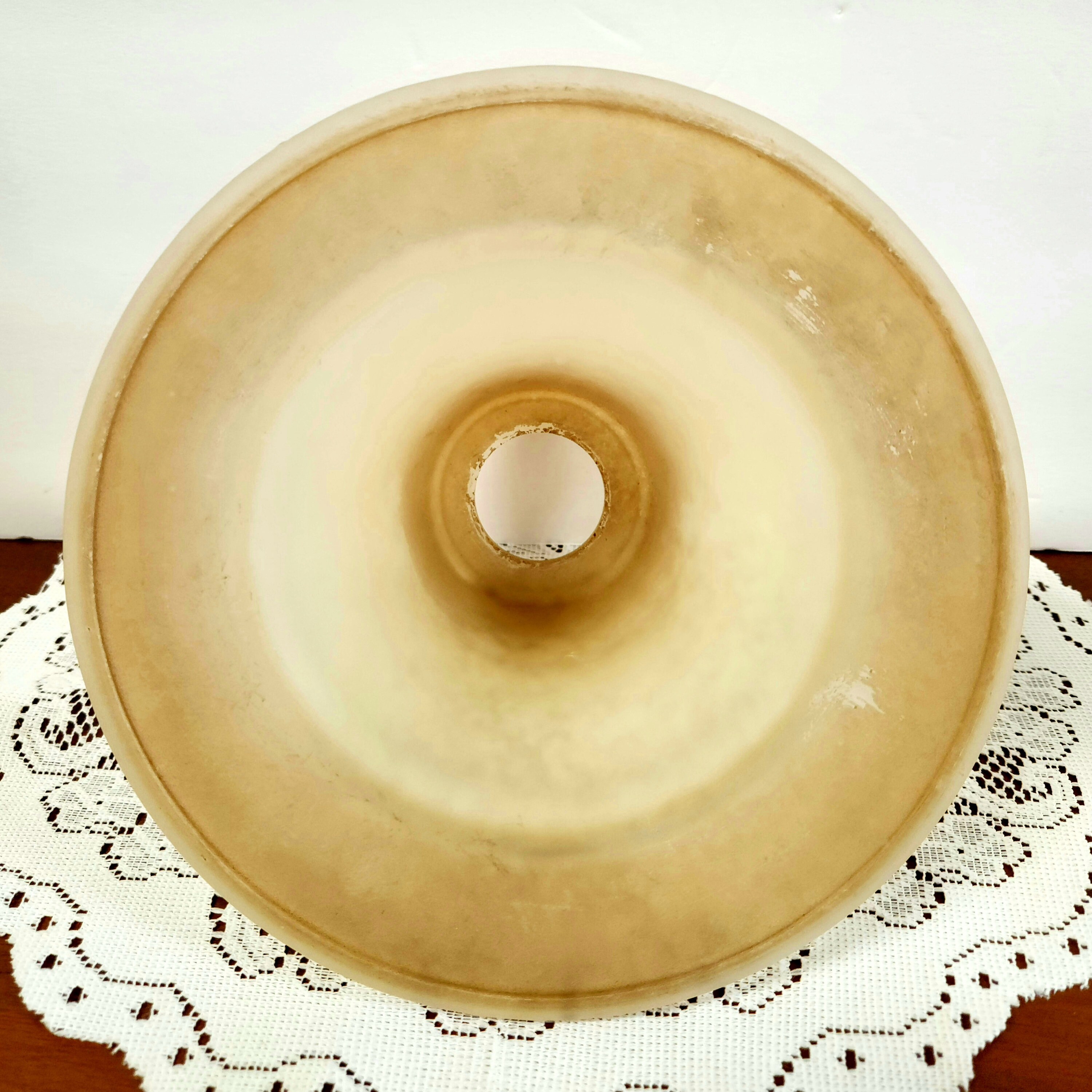 Bell Shaped, Amber Glass, Light Shade, Vintage, Art Deco, Replacement ...