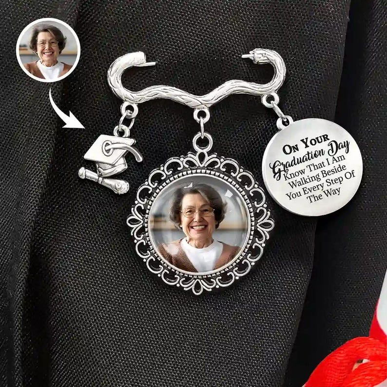 Graduation Walking Beside You Every Step, Personalized Graduation Lapel ...