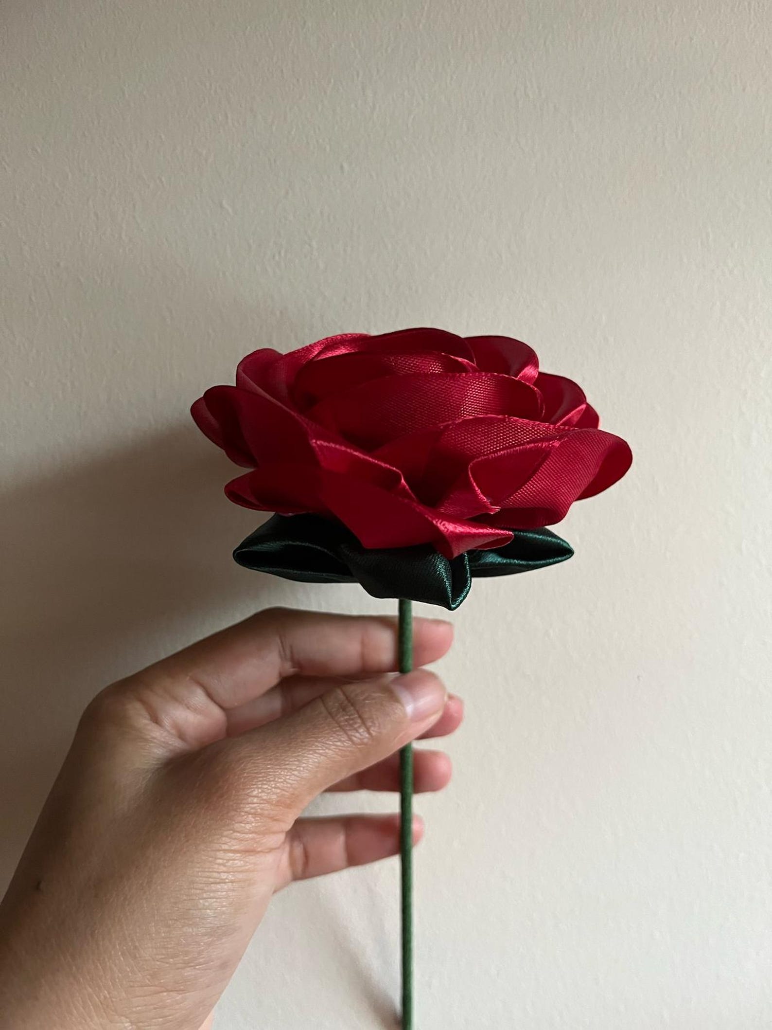 Satin Ribbon Rose DIY - Etsy