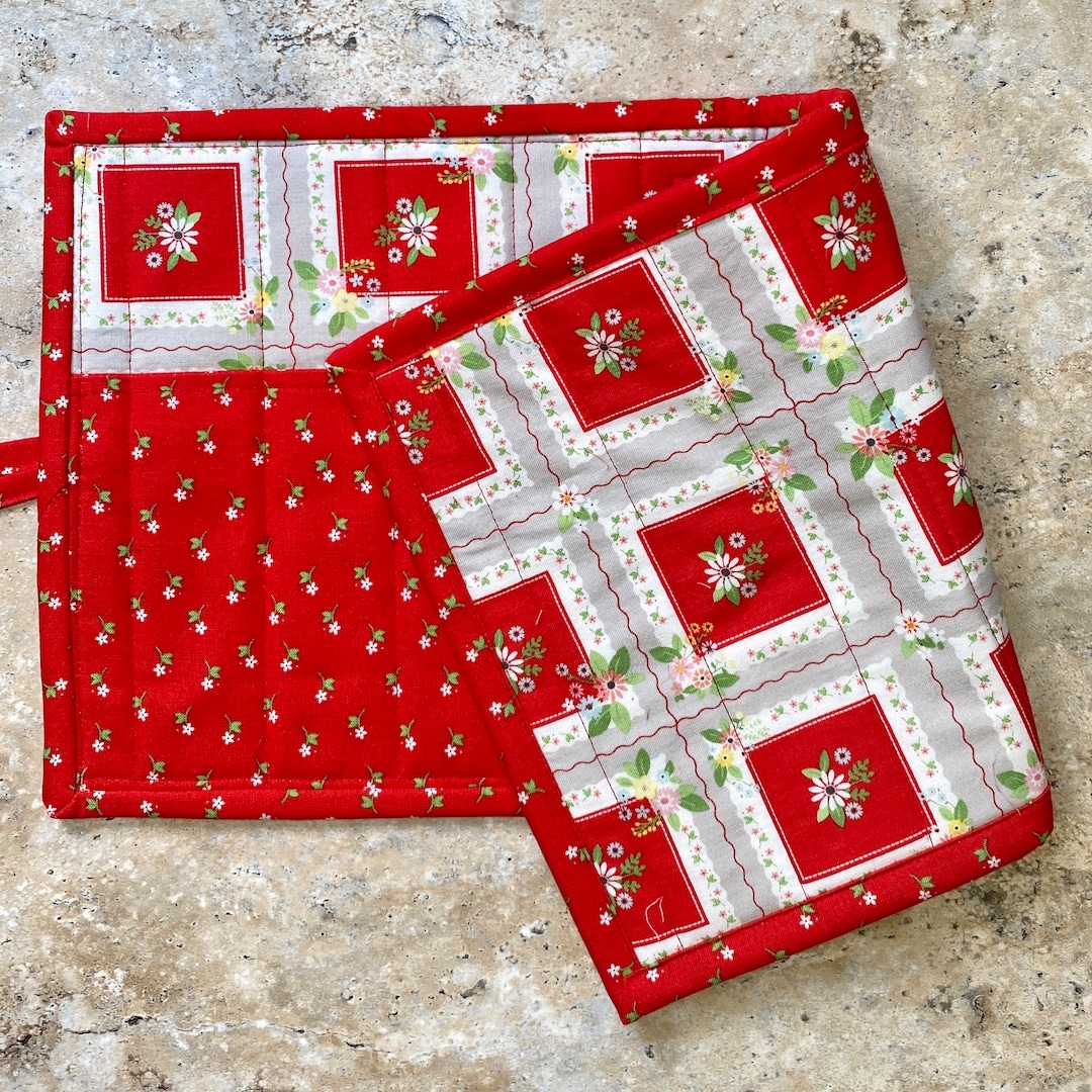 Red Floral Marker Roll up Roll up Pencil Case Make up - Etsy
