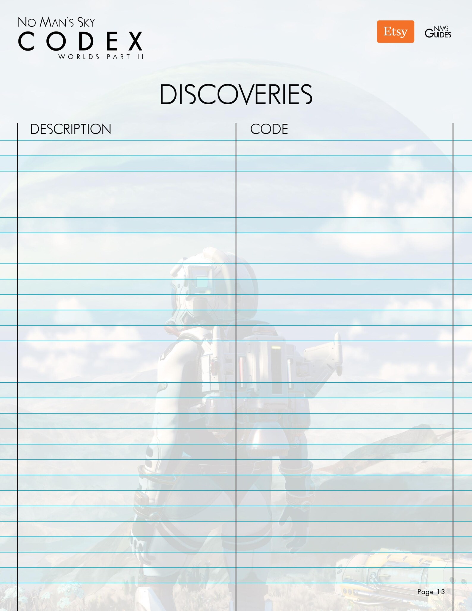 No Man's Sky: Codex Compendium - Updated & Expanded (basic) - Etsy