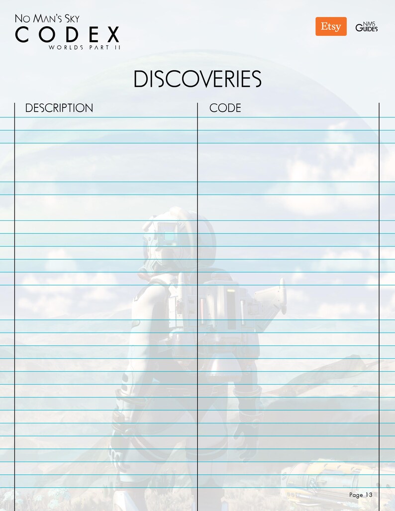 No Man's Sky: Codex Compendium - Updated & Expanded (basic) - Etsy