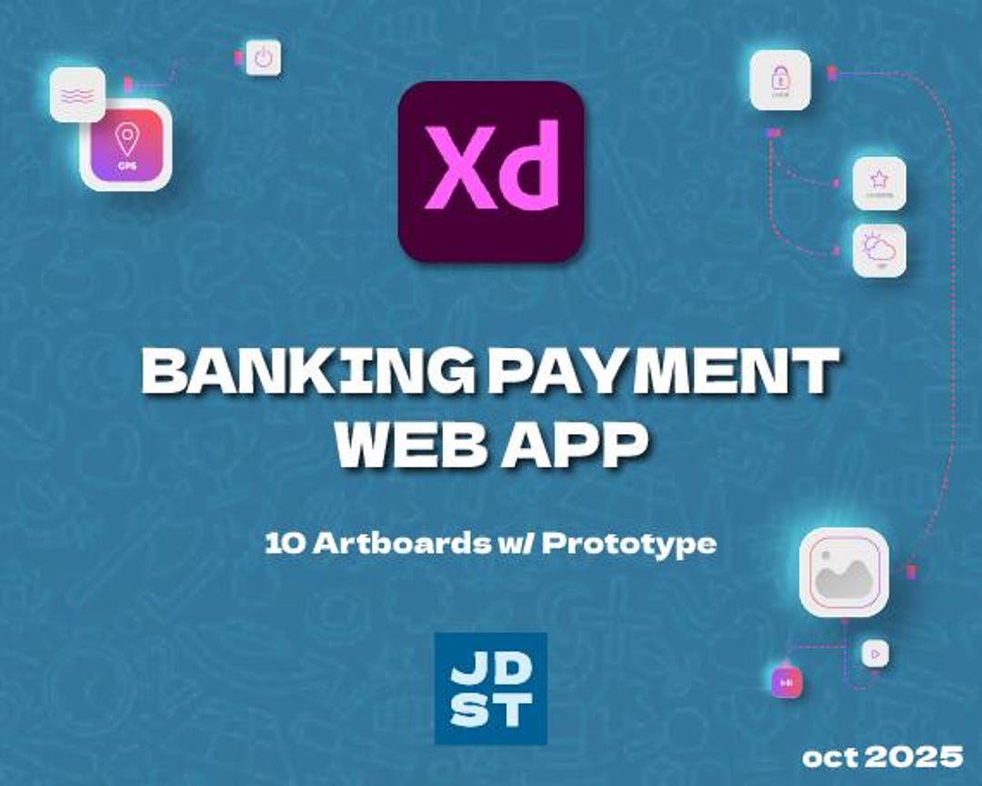 Banking Payment Web App UI UX Template [10 Pages W/prototype] - Etsy