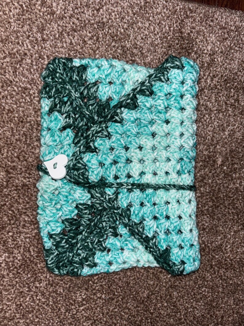 Crochet Granny Square Book Cover: Fits 8x5.5in Book - Etsy
