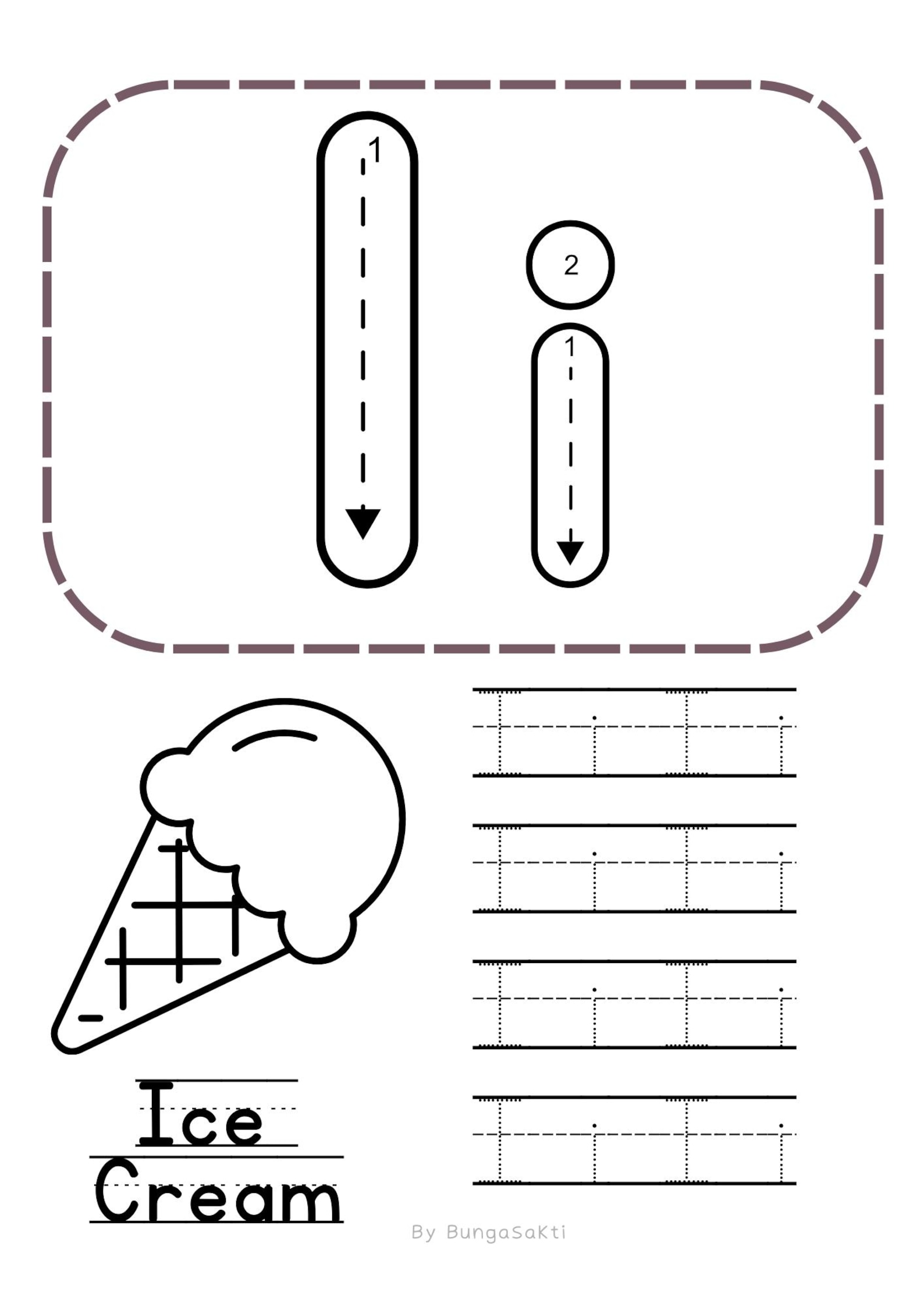 Alphabet Tracing Page, Handwriting Chart, Letter Tracing Worksheet ...