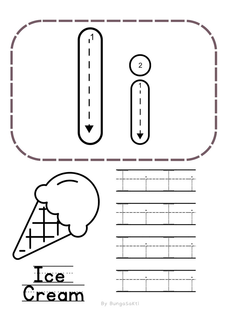 Alphabet Tracing Page, Handwriting Chart, Letter Tracing Worksheet ...