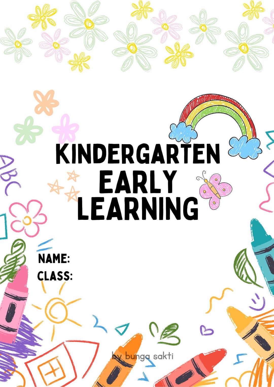 Kindergarten Early Learning Printable Workbook - Etsy
