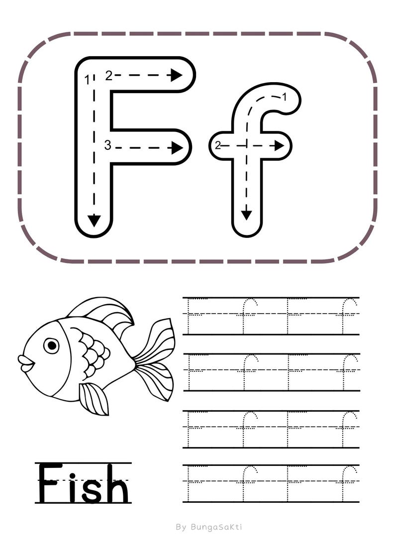 Alphabet Tracing Page, Handwriting Chart, Letter Tracing Worksheet ...