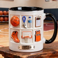 Capybara Slam Dunk Ceramic Mug: Basketball Fan Gift (11oz) - Etsy