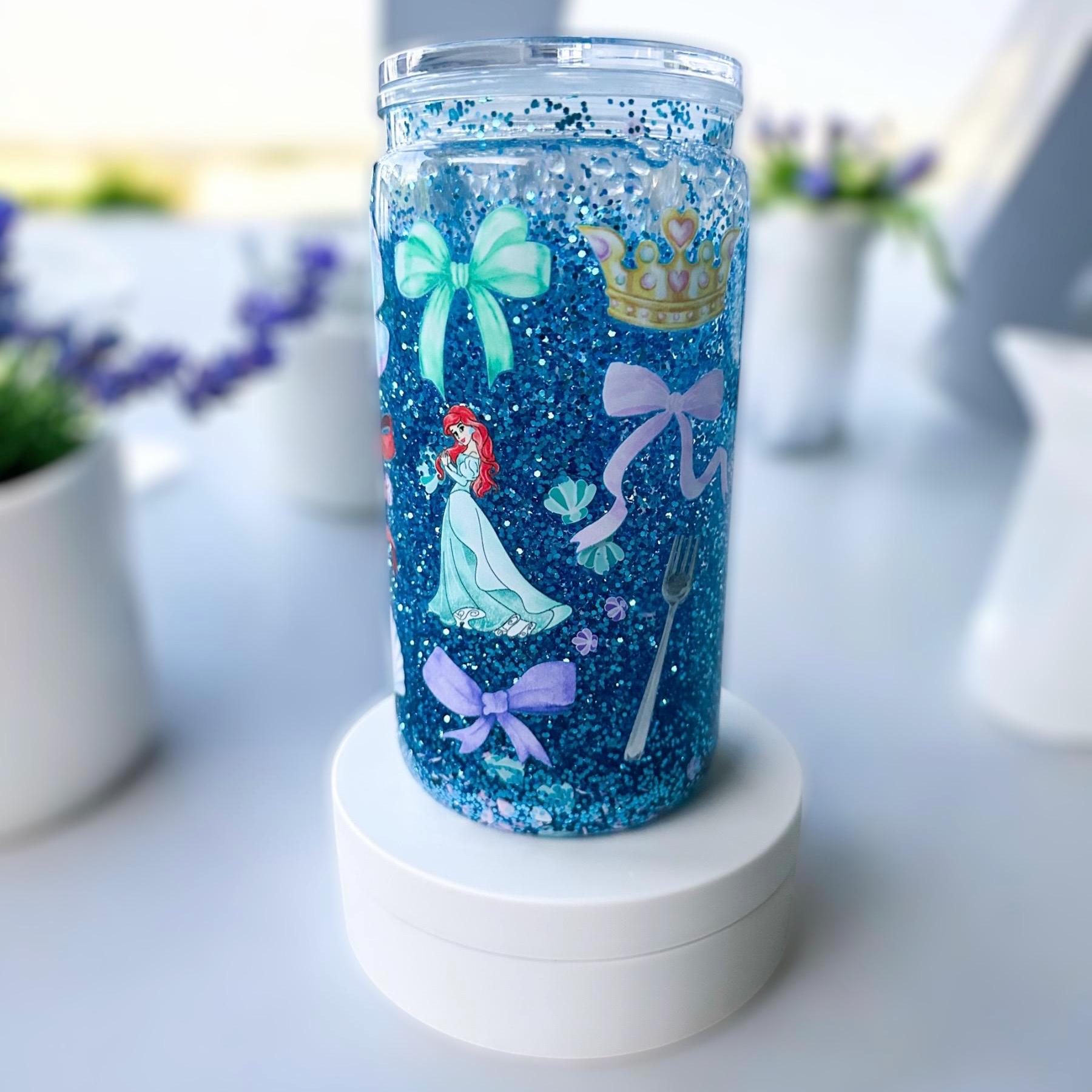 The Little Mermaid Inspire Acrylic Snowglobe Tumbler - 16 Oz | Gifts ...