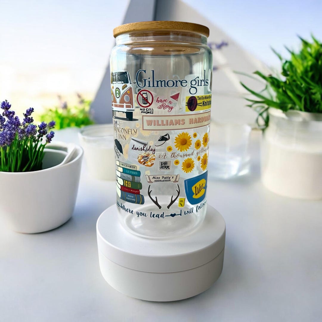 Gilmore Girls Inspired Glass Tumbler - 16 Oz | Gifts | Ice Coffee Cup ...