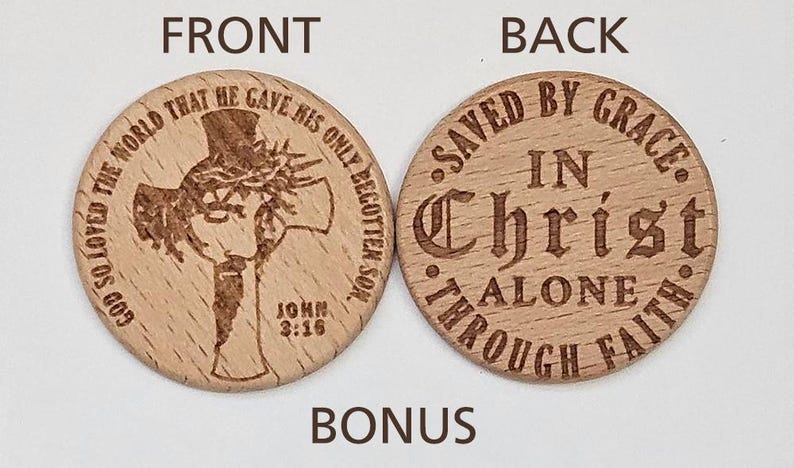 Bible Verse Memory Tokens - Set of 15 Double-sided + Bonuses - Etsy
