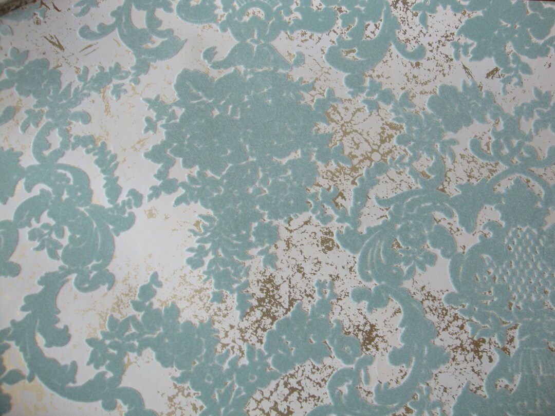 Vintage Wallpaper, Mid-century Wallpaper, Vintage Ephemera, Damask ...