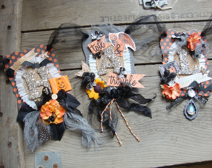 Halloween Garland October Banner Halloween Home Decor - Etsy