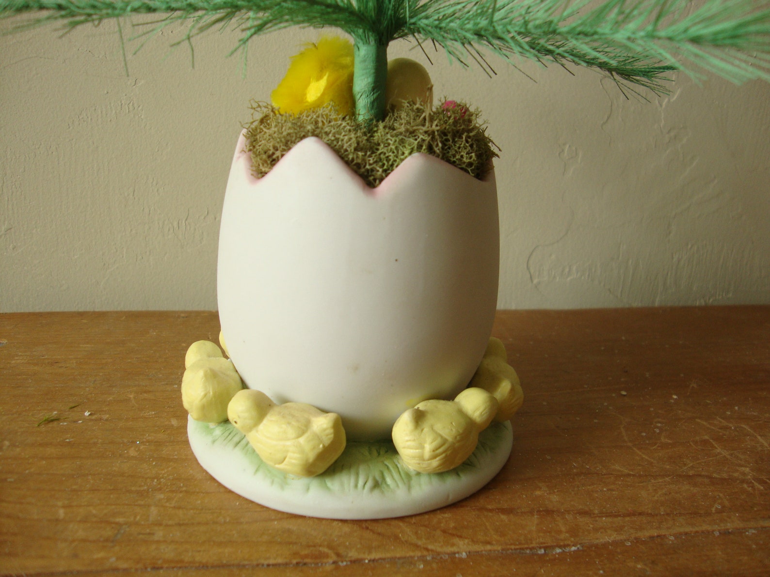 Vintage Easter Assemblage Feather Tree Tabletop Tree Small - Etsy