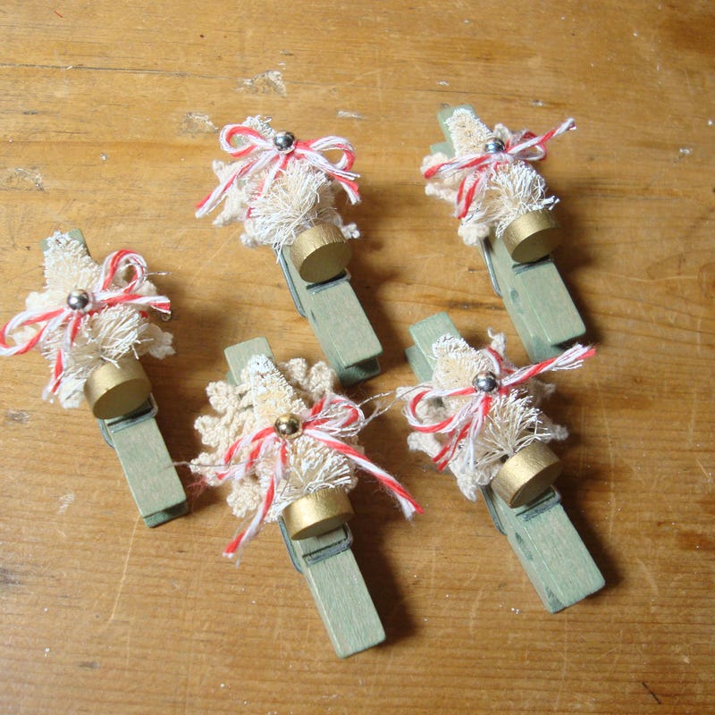 Christmas Clothespin - Etsy
