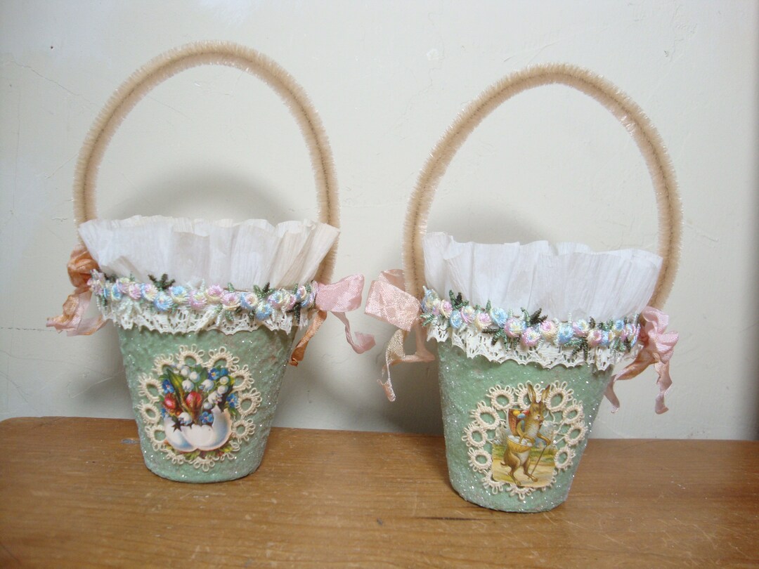 Easter Baskets, Candy Holders, Containers, Easter Peat Pots, Gift ...