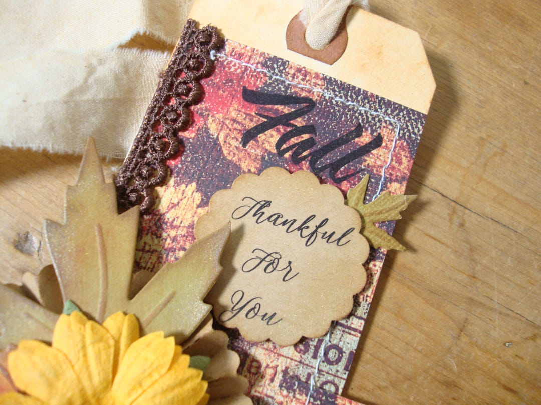 Thank-you Gift Tag, Fall Tags, Thankful Tag, Decorative Tag, Gifts for ...