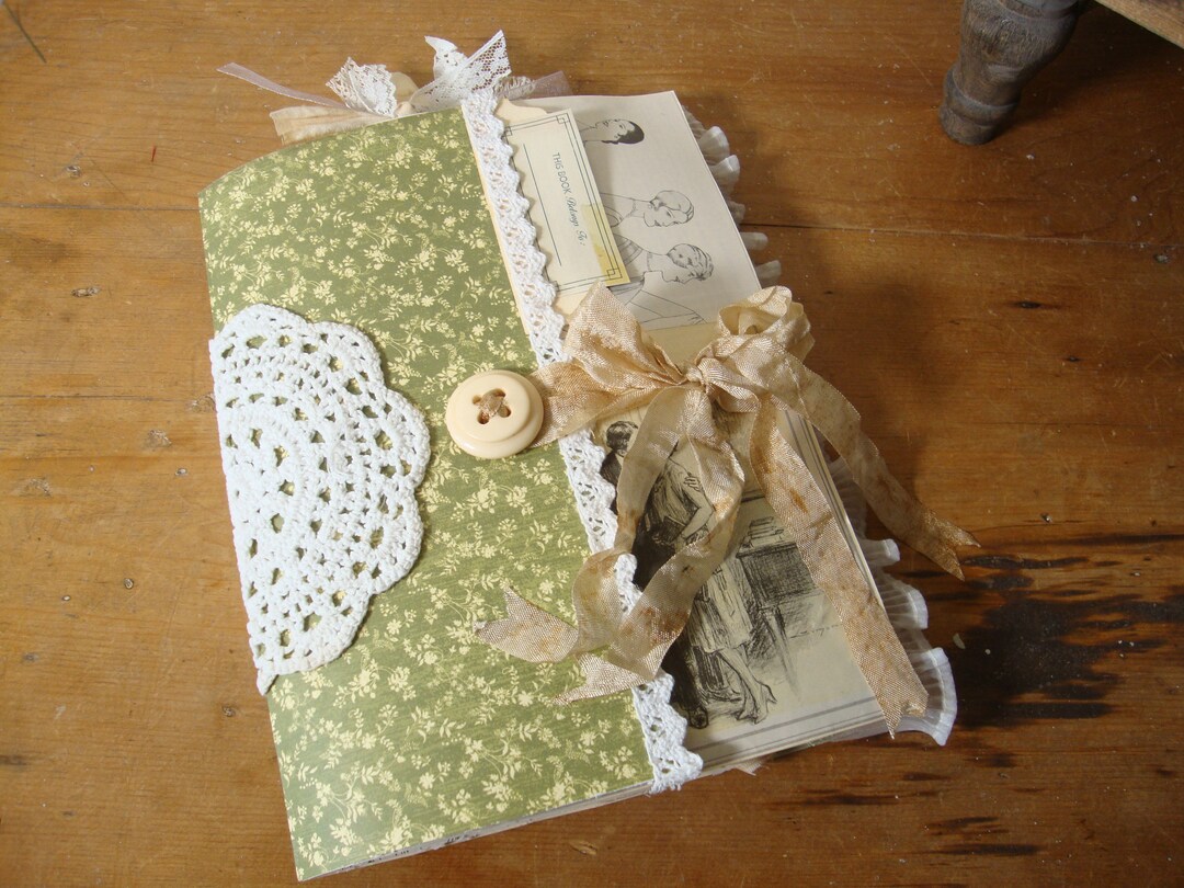 Junk Journal, Vintage Ladies Journal, Gifts for Paper Crafters, Fashion ...